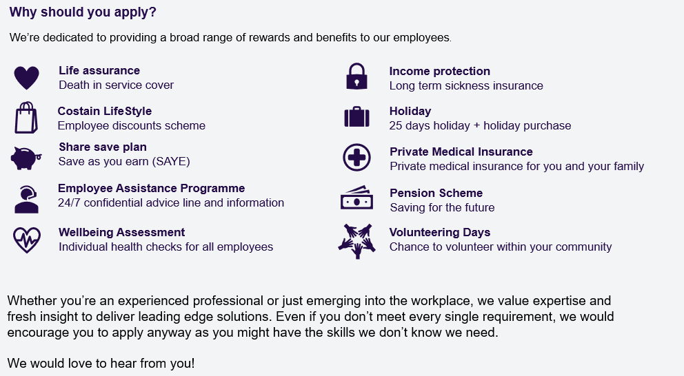 Why should you apply? We’re dedicated to providing a broad range of ...